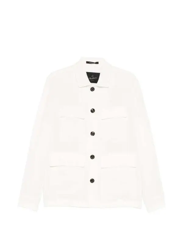 MONTECORE Shirt Jacket With Buttons And Pockets - White