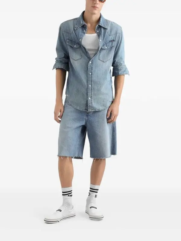 Dolce & Gabbana Logo Denim Shorts