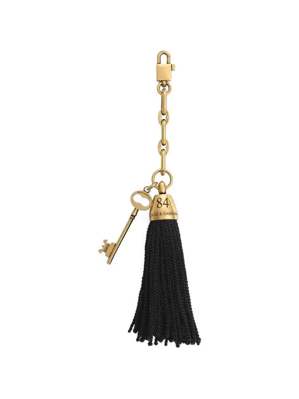 Dolce & Gabbana Tassel Keychain - Black