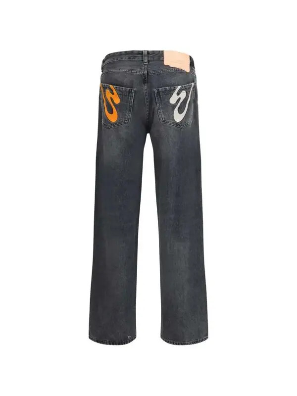 PDF Jeans With Graphic Patches
