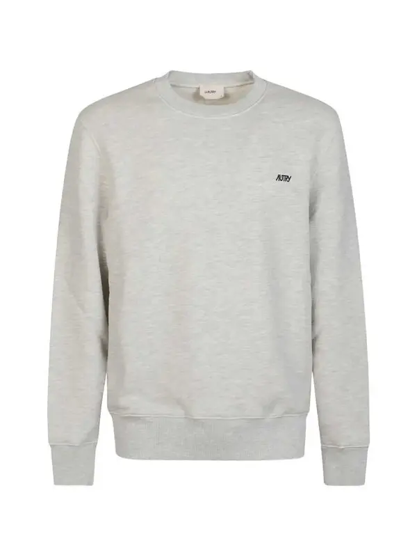 AUTRY Crewneck Sweatshirt With Embroidered Logo - Grey