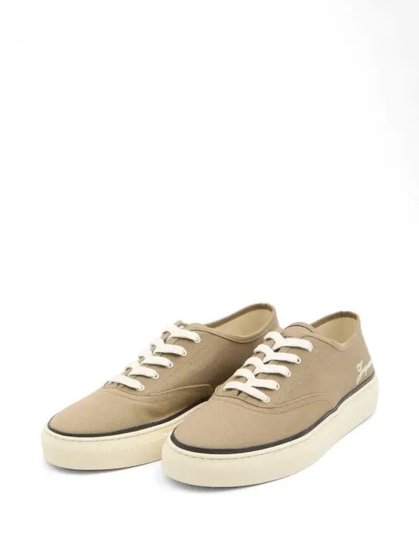 Jacquemus Lace-up Sneakers With Embroidered Logo