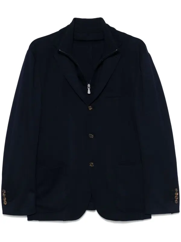 Eleventy Layered Blazer - Blue