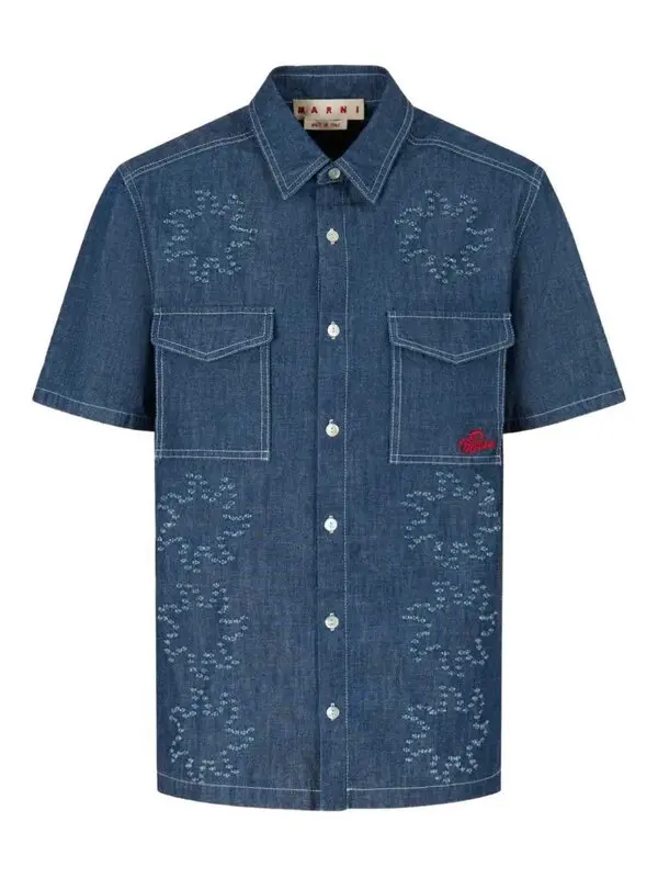 Marni Pocketed Shirt - Blue