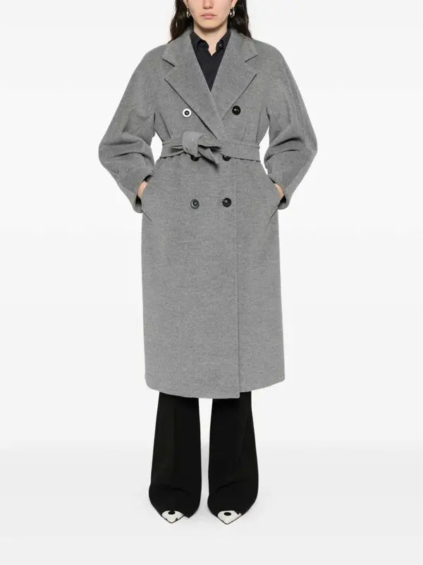 Max Mara Double-breasted, Buttoned Coat With Belt
