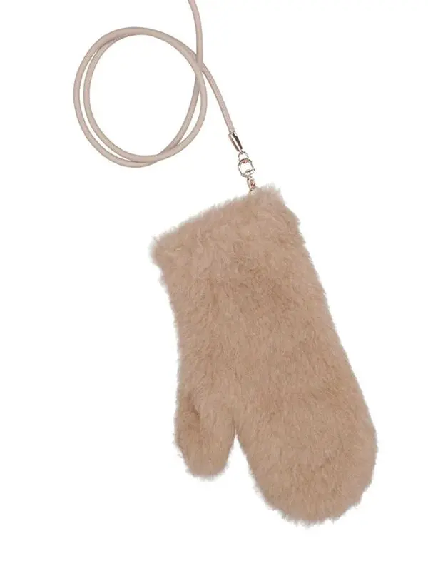 Max Mara Beige Mxaombrato4 Gloves - Brown
