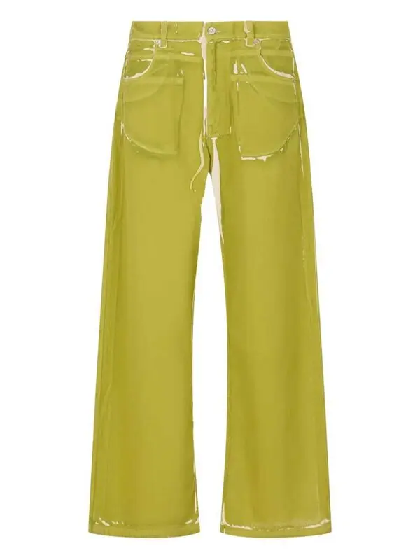 Marni Printed Trousers - Green