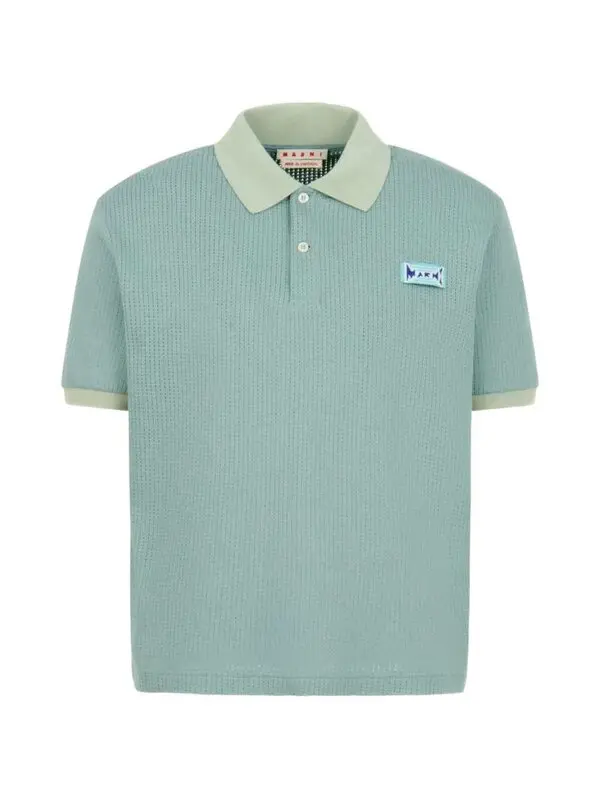 Marni Jacquard Polo - Green