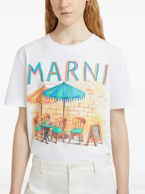 Marni Postcard Print T-shirt