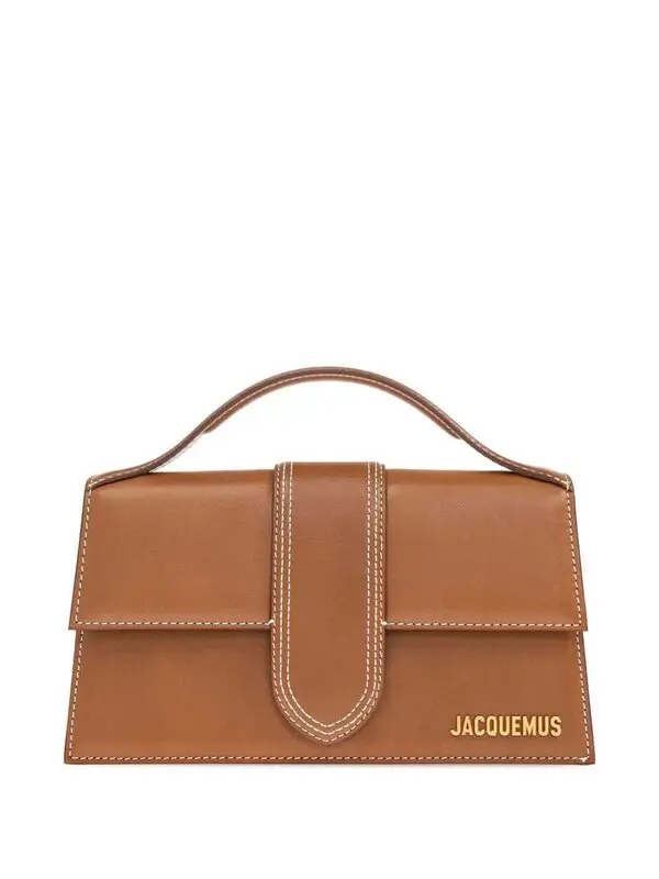 Jacquemus Big Bambino Leather Top Handle Bag - Brown