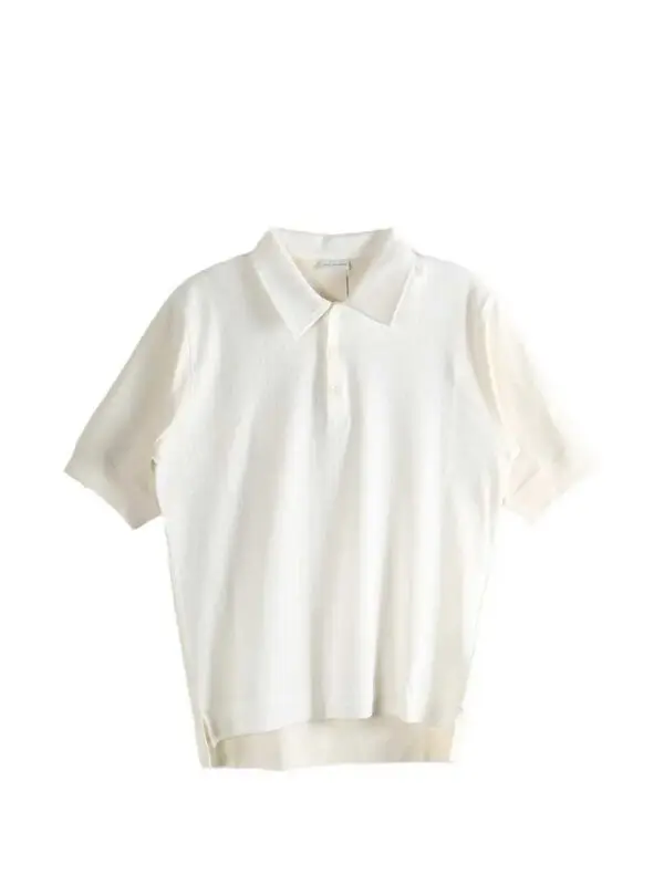 Dries Van Noten Polo 03310-hettonio 3136 M. K.ss. Polo - White