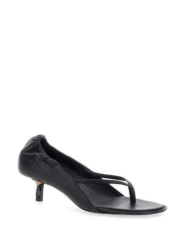 Jacquemus Gathered Leather Sandals