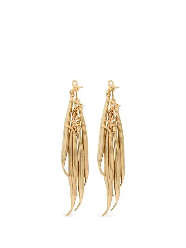 Jacquemus Haricots Drop Earrings - Metallic