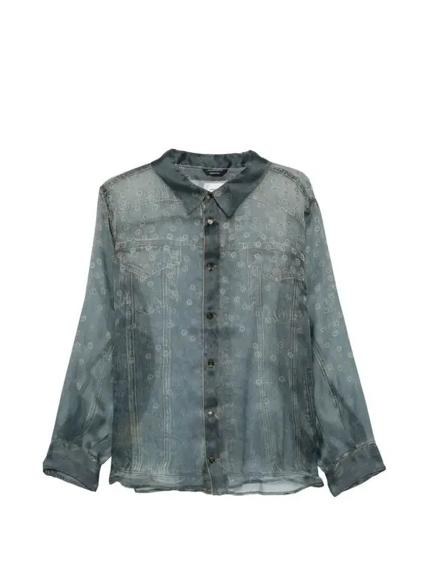 HAIKURE Maya Silk Shirt - Blue