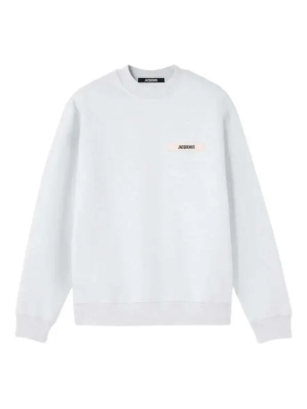 Jacquemus Crewneck Sweatshirt With Logo And Patch