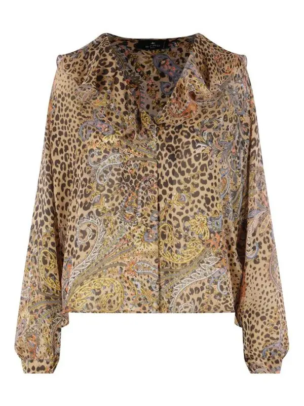 Etro Printed Silk Shirt