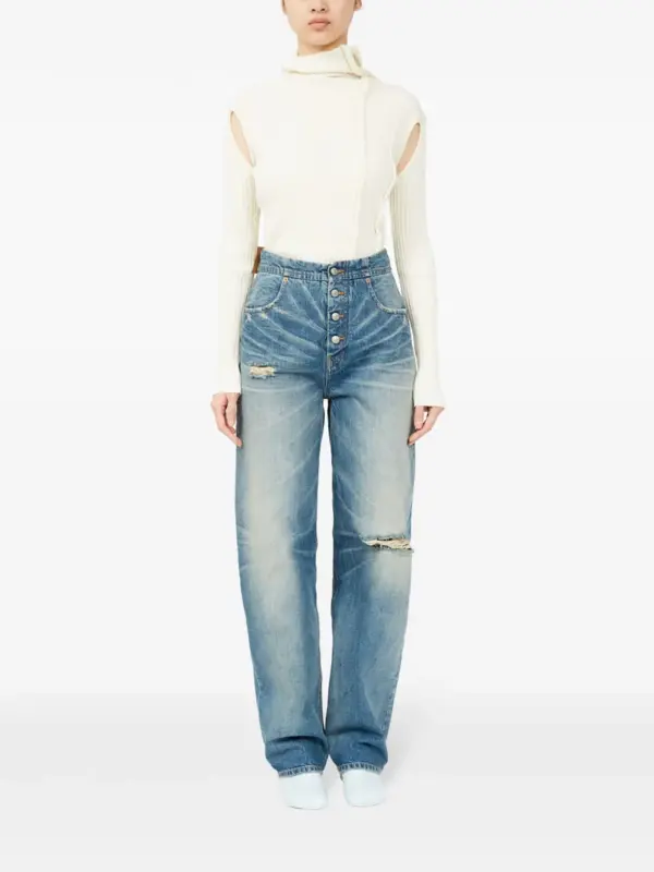 MAISON MARGIELA Straight Jeans With A Worn Effect