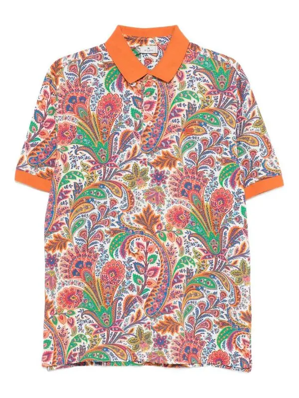 Etro Paisley Print Polo - Multi