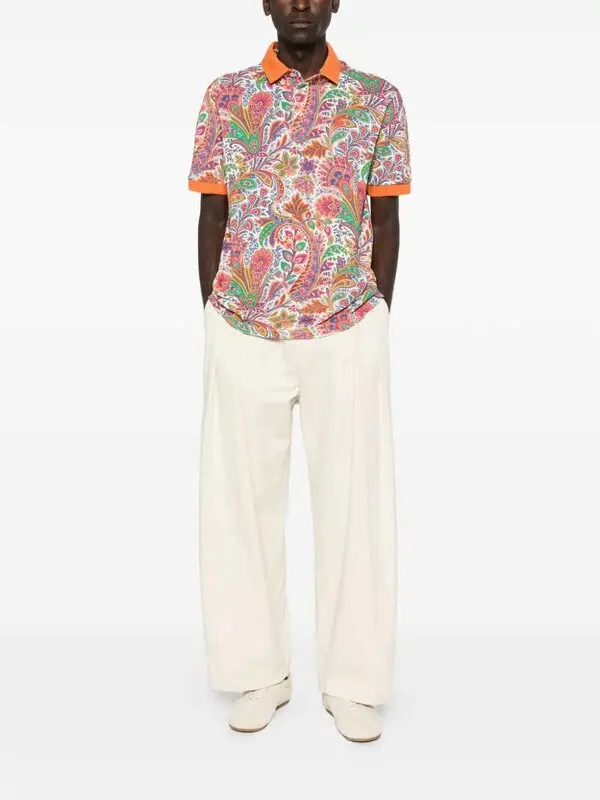 Etro Paisley Print Polo