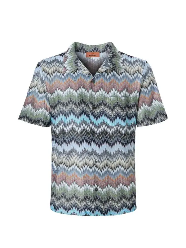 Missoni Short-sleeved Zigzag Shirt - Multi