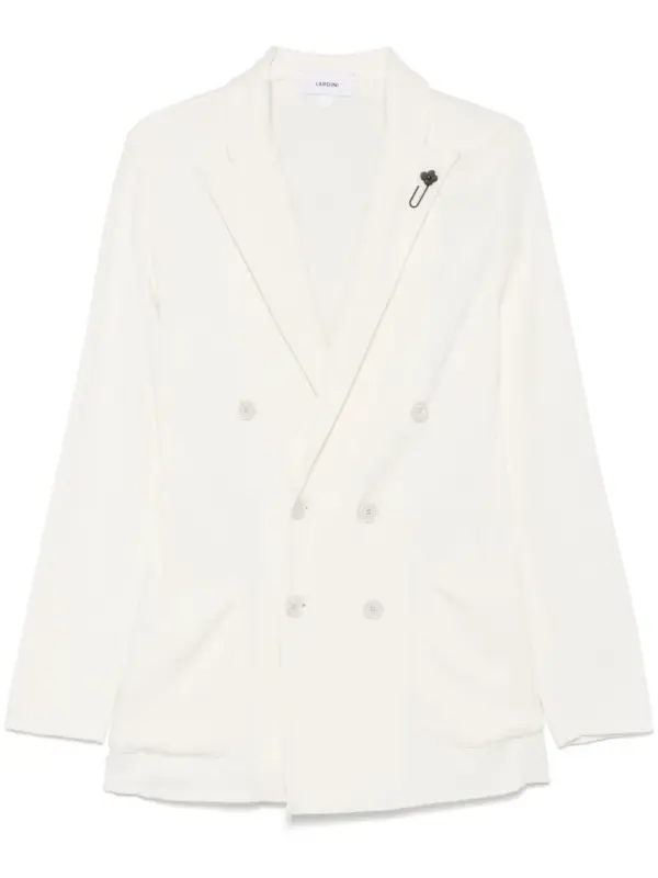 LARDINI Knitted Blazer - White