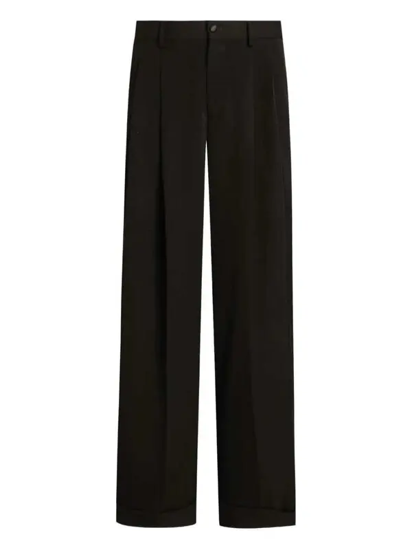 Dolce & Gabbana Brunello Cucinelli Cotton Organza Tailored Trousers - Black