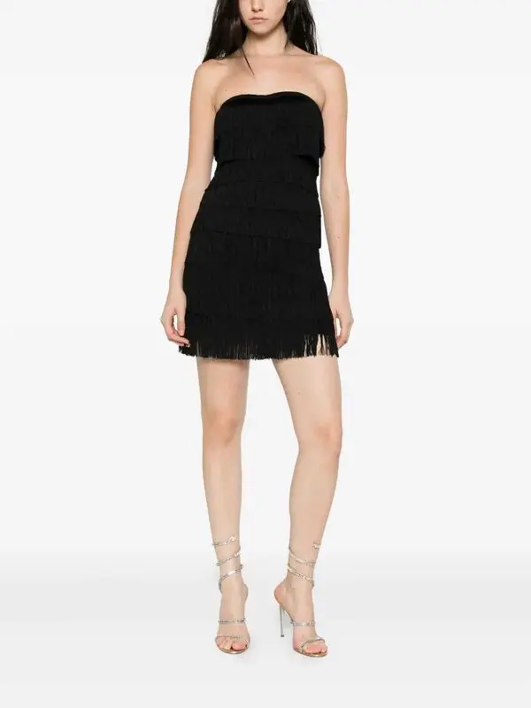 Norma Kamali Fringe Mini Skirt