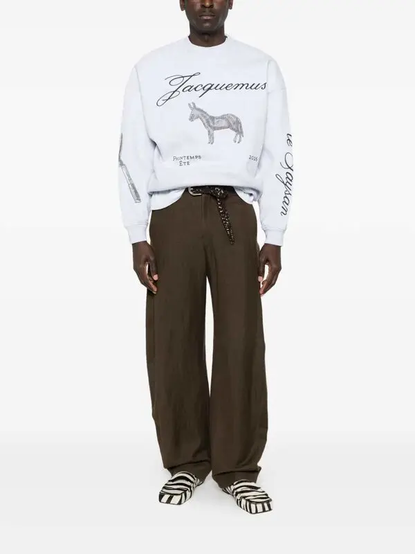 Jacquemus Jacquard Sweatshirt With Graphic Print