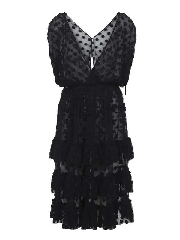 Dries Van Noten Elegant Cotton Dress By - Black