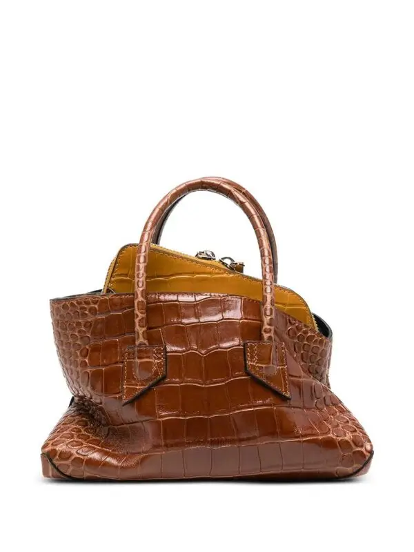 Attico La Passeggiata Mini Tote Bag - Brown