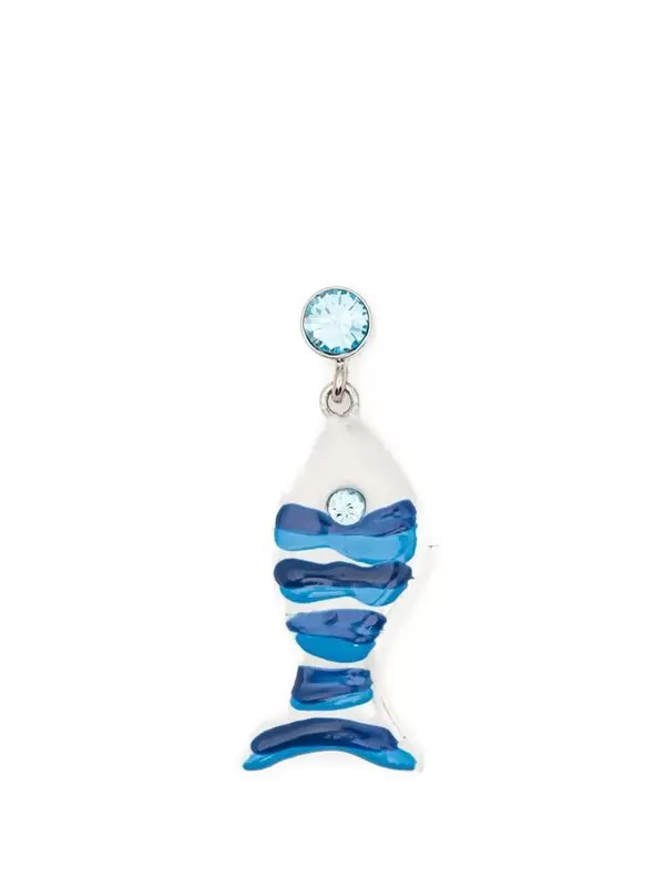 Marni Fish Drop Earrings - Blue