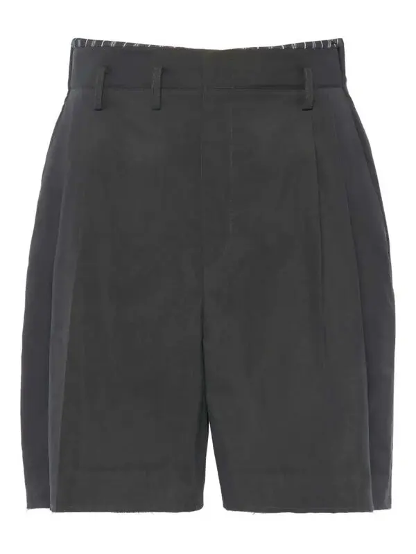 MAISON MARGIELA Pleated Bermuda Shorts - Grey