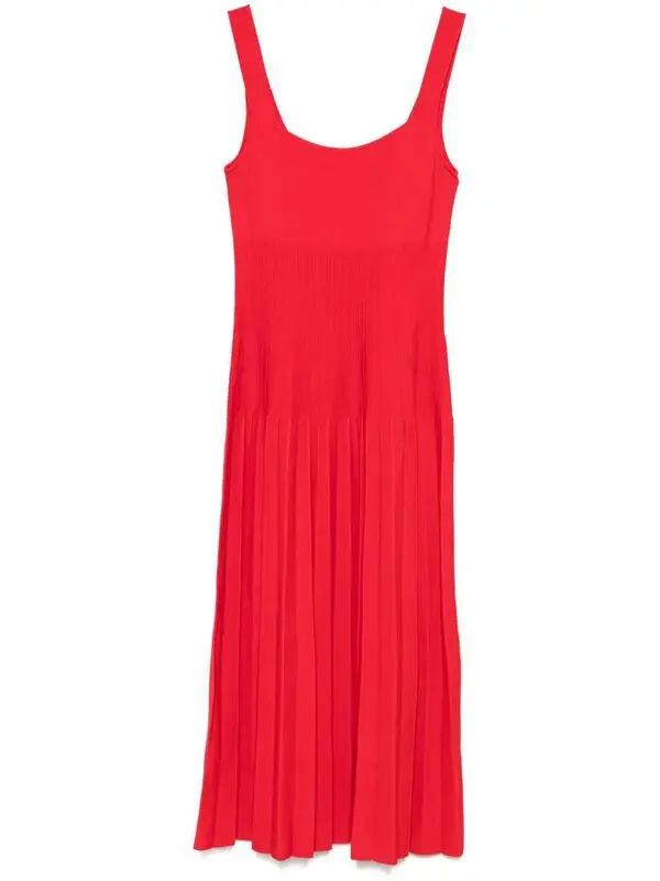 Staud Ellison Midi Dress - Red