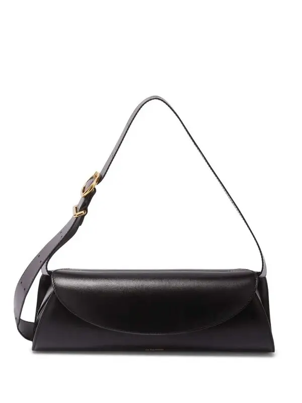 JIL SANDER Cannolo Iconic Line Small Shoulder Bag - Black