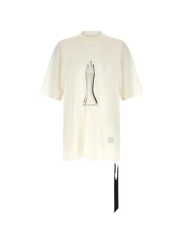 Rick Owens Jumbo Printed T-shirt - White