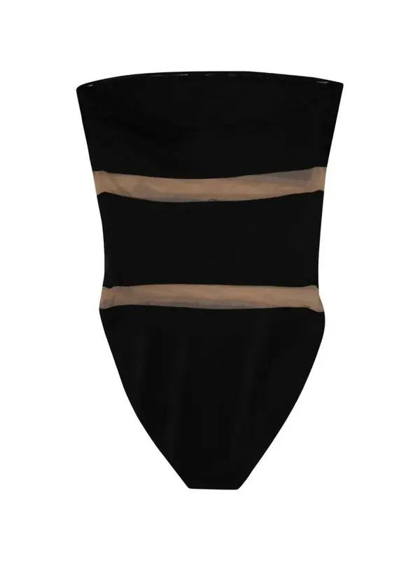 Norma Kamali Mesh Swimsuit - Black