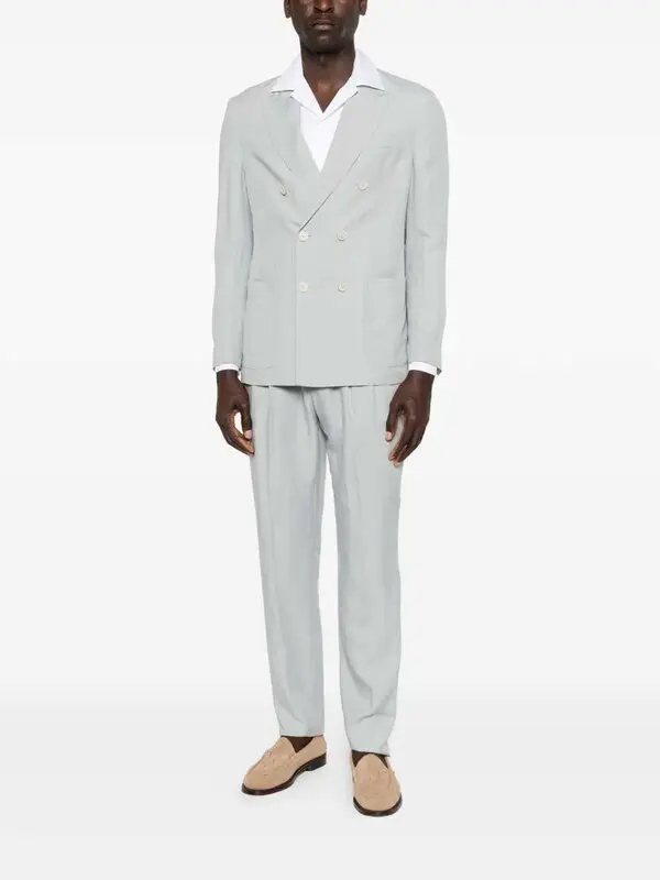 Eleventy Double-breasted Linen Suit
