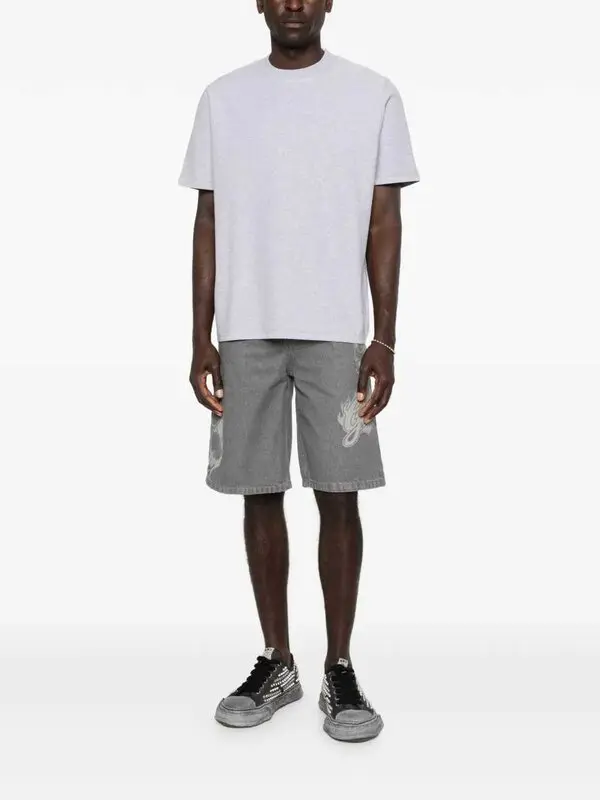 Gcds Printed Denim Shorts