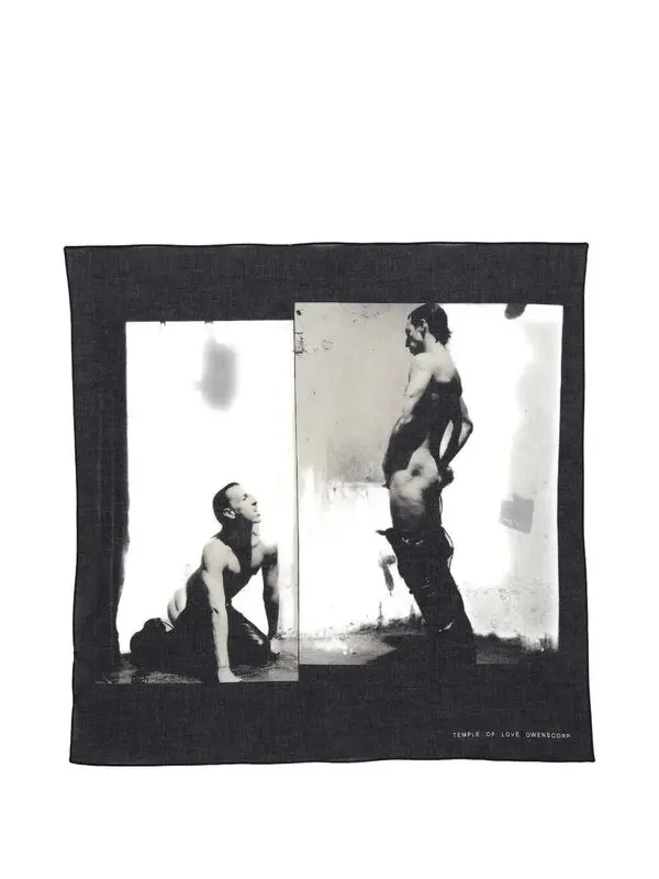 Rick Owens Scarf With Graphic Details