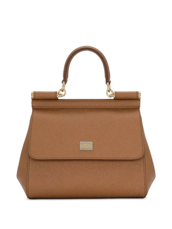 Dolce & Gabbana Sicily Shoulder Bag With Handle - Brown