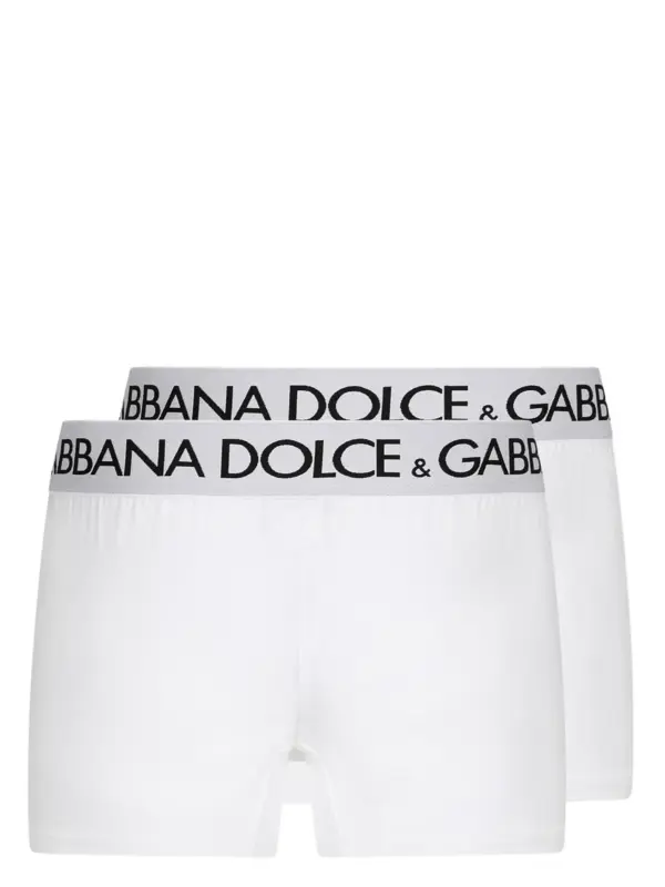 Dolce & Gabbana Set Of 2 Printed Boxer Shorts - White