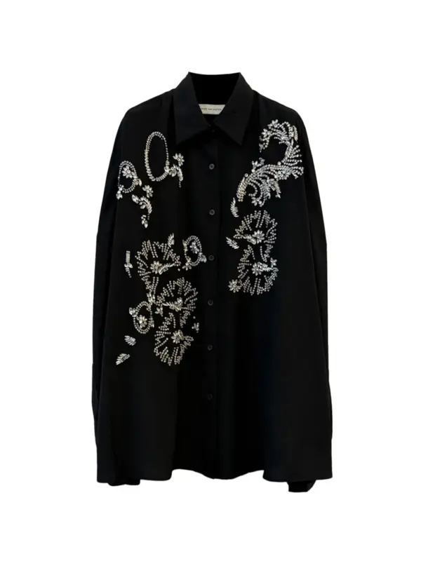 Dries Van Noten Shirt 02125-casia Emb 3078 W. W.shirt - Black