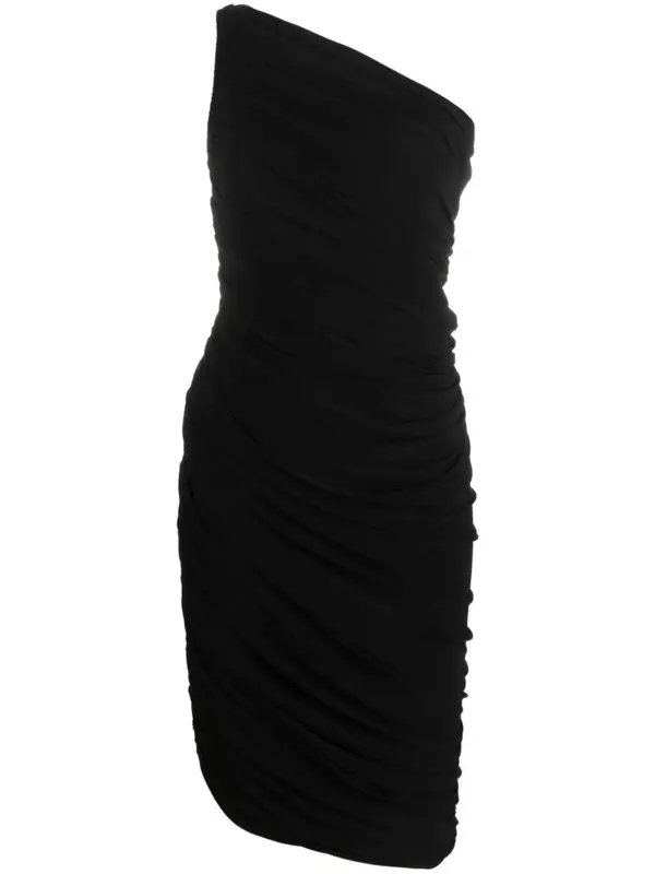 Norma Kamali One-shoulder Diana Dress - Black