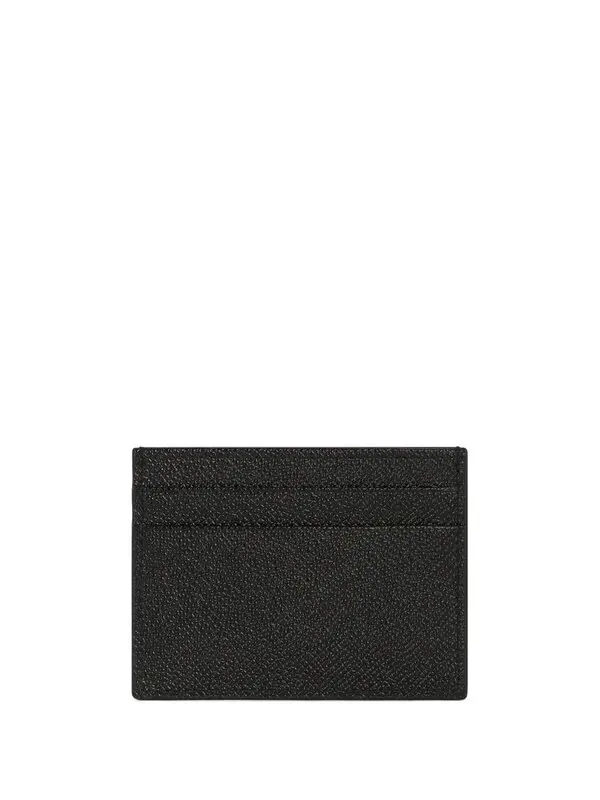 Dolce & Gabbana Card Holder With Logo Plaque - Black