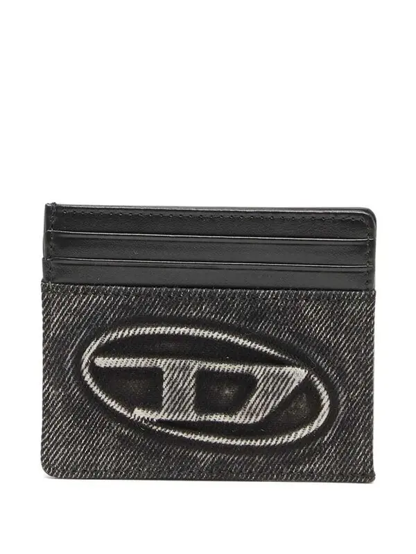 DIESEL® Card Holder With Embossed Logo - Black