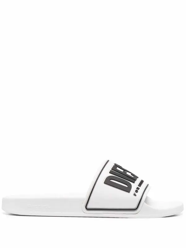 DIESEL® Sa-mayemi Cc Slides With Logo - White