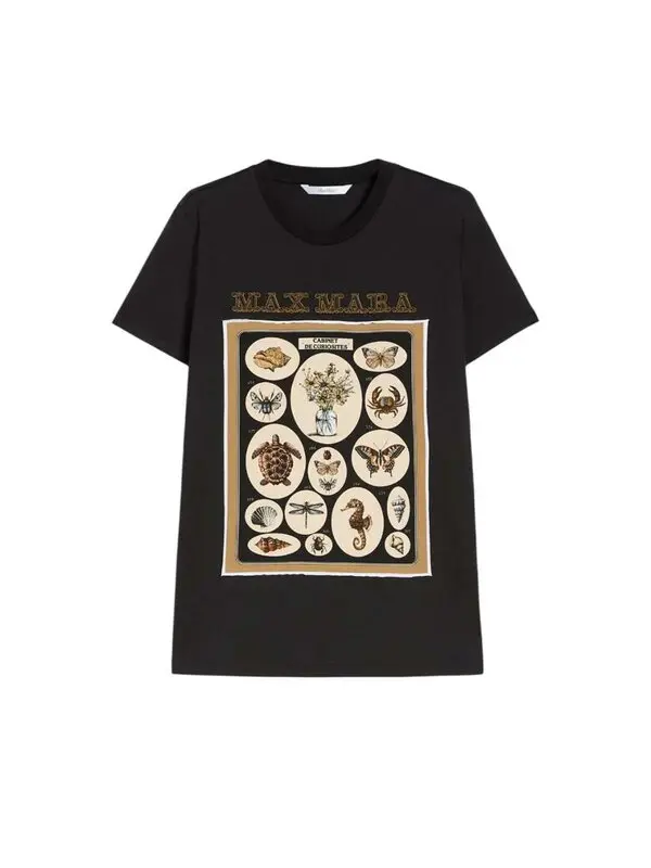 Max Mara Cotton Jersey T-shirt - Black