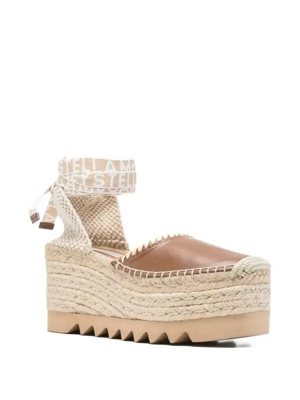 Stella McCartney Gaia `s Wedge Sandal With Back Strap