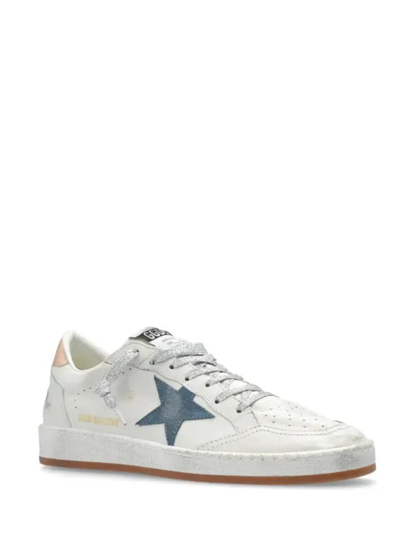 GOLDEN GOOSE Ball Star Sneakers With Worn Effect