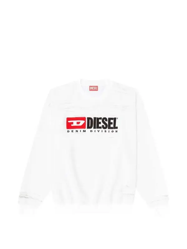 DIESEL® S-boxt-v1 Sweatshirt With Logo - White
